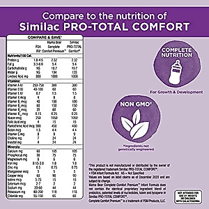 Amazon Brand - Mama Bear Complete Comfort Infant Formula Milk-Based Powder with Iron, 1.41 Pound, 22.5 Ounce