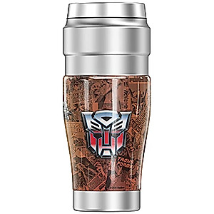 THERMOS Transformers Autobots V Decepticons STAINLESS KING Stainless Steel Travel Tumbler, Vacuum insulated & Double Wall, 16oz