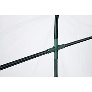 Miracle-Gro 4'8" x 4'8" x 6'5" All-Season Small Walk-in Greenhouse with 8 Wire Shelves for Outdoors, Easy-Access and Durable, Translucent