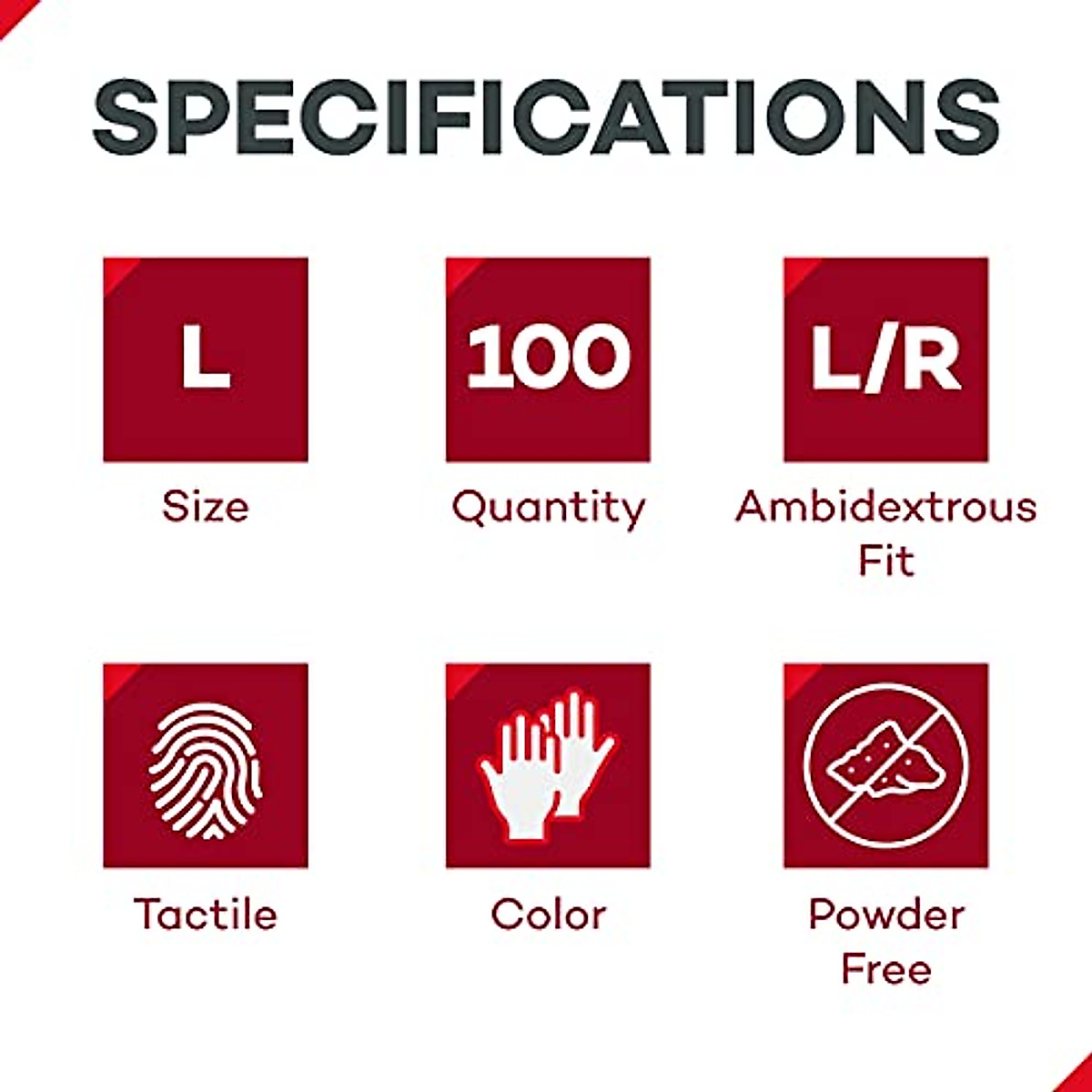 Dealmed Vinyl Exam Gloves – 100 ct. Medium Medical Gloves, Disposable Gloves, Non-Irritating Latex Free Gloves for a First Aid Kit and Medical Facilities