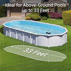 AIPER Robotic Pool Cleaner, Pool Vacuum for Above Ground Pools up to 33 Feet, Automatic Pool Vacuum with Dual-Drive Motors - Lightweight and Easy to Clean - Orca 800…