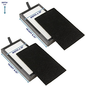 Filter Bros HEPA Filter E Replacement Fits GermGuardian FLT41002PK AC4100 AC4175