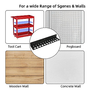 Tool Organizer - Tool Storage | Tool Rack | Screwdrivers Organizer With Multiple Compartments Metal Wall Mounted Pliers Hanger Shelf Screwdrivers Organiser For Workshop, Garage, & Basement Toolshed