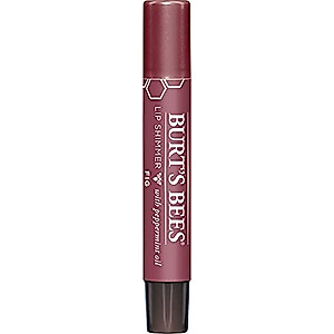 Burt's Bees Lip Balm Easter Basket Stuffers, Moisturizing Lip Shimmer Spring Gift for Women, for All Day Hydration, with Vitamin E & Coconut Oil, 100% Natural, Fig, 0.09 Ounce (4 Pack)