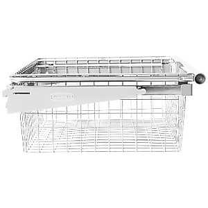 Rubbermaid Configurations Sliding Basket for Closet Drawer Organization, Sturdy Slide Out Basket, Titanium