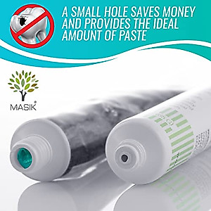 Masik Toothpaste Without Mint, Whitening Stain Removal, Dead Sea Salt Mineral & Essential Oils for Sensitive Teeth Gum Health - Fluoride & Foam Free, Non-SLS, Made in Israel (Lemongrass 3 Pack)