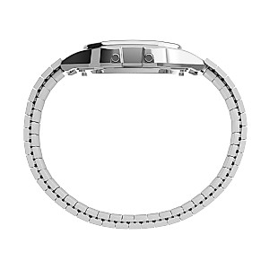 Timex Men's T78587 Classic Digital Silver-Tone Stainless Steel Expansion Band Watch
