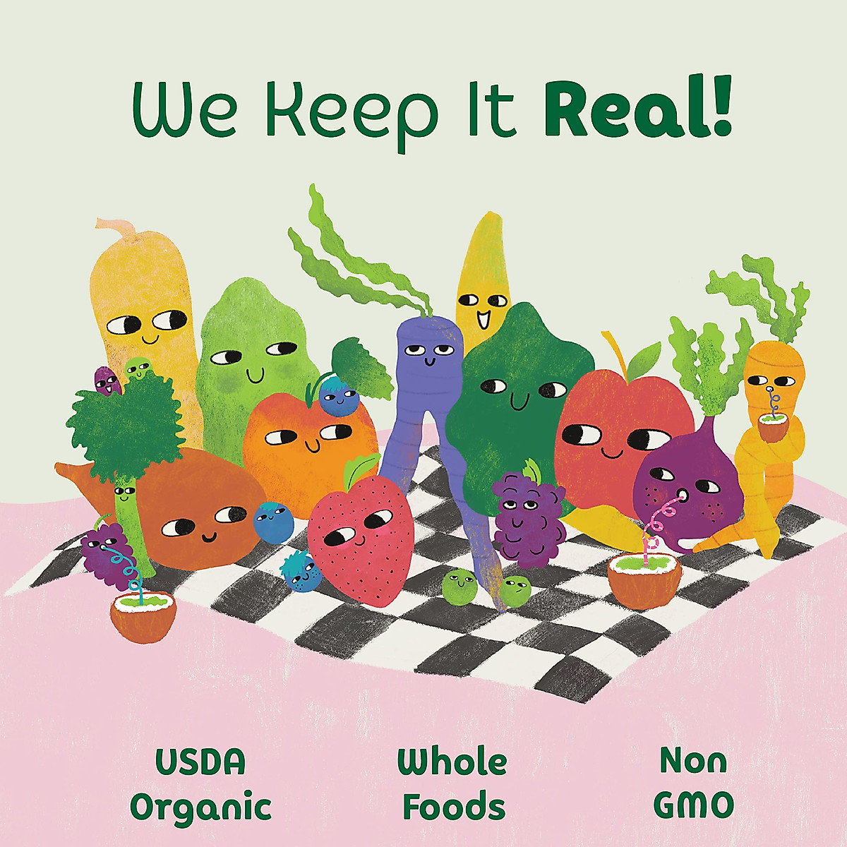 Sprout Organic Baby Food Pouches Stage 2, Organic Veggie and Fruit, Apple Banana Butternut Squash, 3.5 Ounce