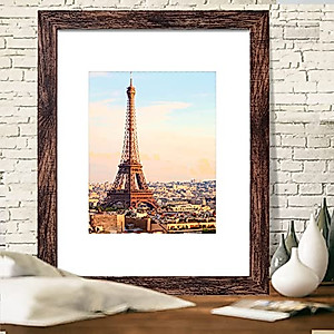 SESEAT 16x20 Picture Frame Brown, Display Pictures 11x14 with Mat or 16x20 without Mat, Photo Frames Wall Gallery, 1 Pack