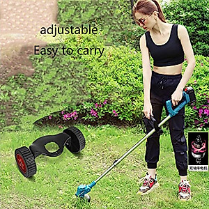 Youngy Bilateral Wheel for Electric Grass Trimmer for Improving Work Efficiency Garden Lawn Mower Accessories Easy to Install Lawn Mower Accessories