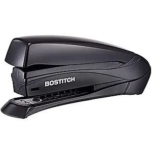 Bostitch Inspire 20 Sheet Stapler - One Finger, No Effort, Spring Powered Stapler - Black (1423)