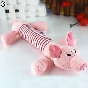WYKsoku Pet Toys, Elephant Pig Duck Squeaky Squeaker Plush Chew Play Souud Toy for Pet Puppy Dog - Elephant