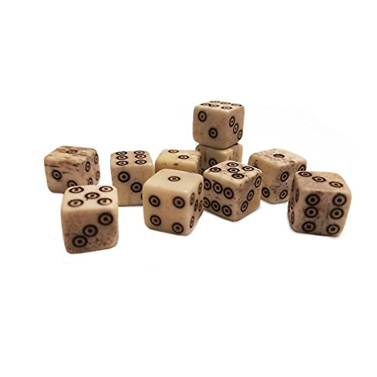 Genuine Bone Dice Set (Hand Carved)