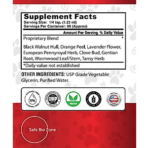 Intestinal Cleanse for Dogs and Cats, Digestive and Intestinal Support, Liquid Herbal Supplement for Gut, Health and Support, Promotes Beneficial Flora Growth, 4 Fl Oz