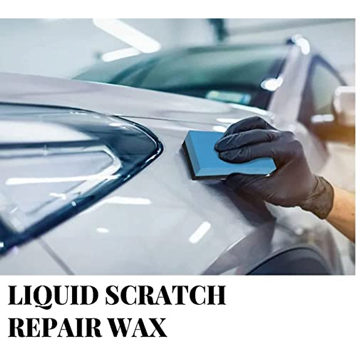 Automotive Scratch Repair Waxes, Car Paint Scratch Repair Agent, Care Grinding Polishing Restorer Liquid with Sponge Polish Paint Restorer, Easily Repair Paint Scratches Minor Scrapes Quickly Remover