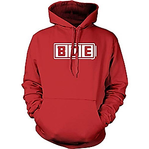NOFO Clothing Co BDE Battery, Big Dick Energy Hooded Sweatshirt, XL Red