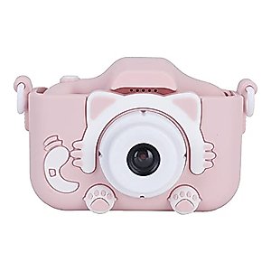 FASJ Shooting Camera, 40MP Kids Camera Intelligent Focusfree for Photography for Birthday Gift(Pink cat)