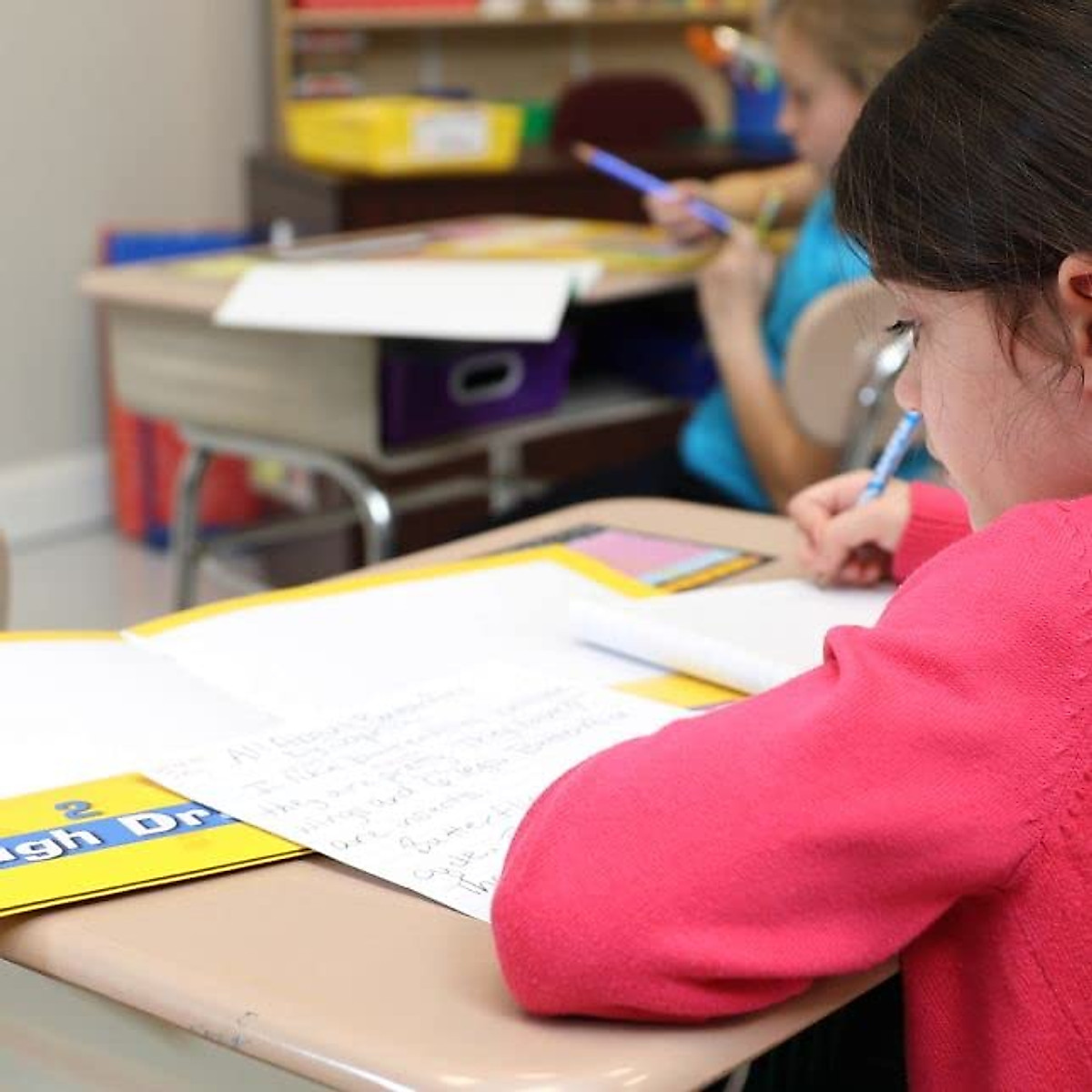 Really Good Stuff Writing Process 4-Pocket Laminated Student Folders, 9.5" by 12" (Set of 12) - Keep Students Organized and Teaches Writing Process, Store Work-in-Progress and Monitor Progression