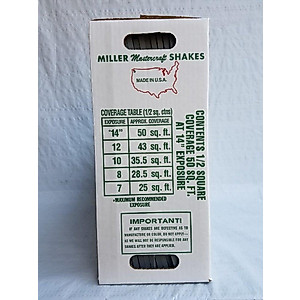 Miller Shingle 18 Inch Rebutted and Rejointed (R&R) Sanded Cedar Sidewall Shingles Primed 1/2 Square Carton