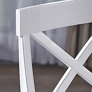 Christopher Knight Home Roshan Farmhouse Acacia Wood Dining Chairs, White