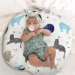 BROLEX Stretchy Newborn Lounger Cover 2 Pack Sung Fitted Removable Slipcover, Ultra Soft Breathable,Space Planet