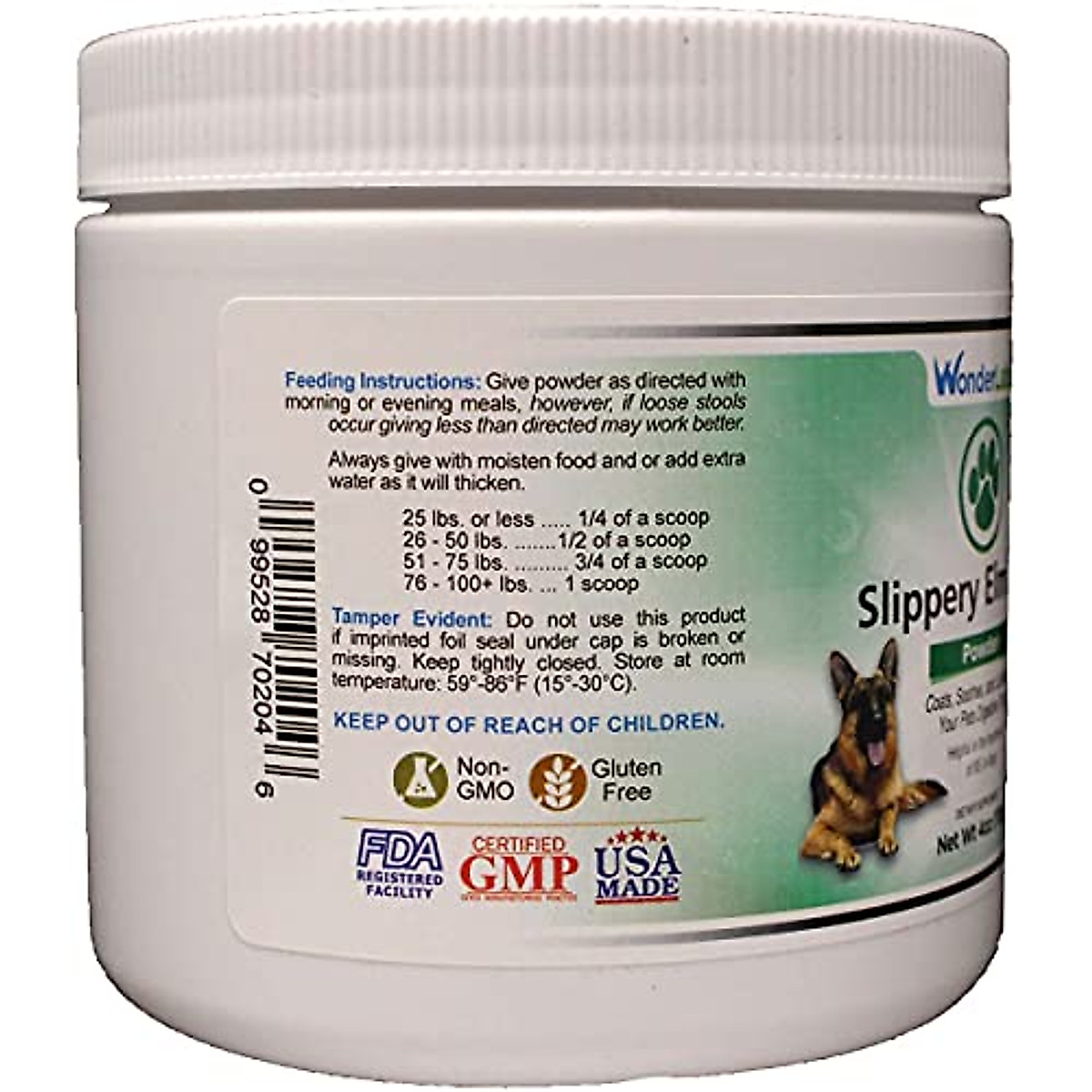 Wonder Labs Slippery Elm Bark Powder, Supports and Promotes a Healthier Digestive Tract for Your Pet