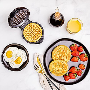 Uncanny Brands Darth Vader Mini Waffle Maker - Star Wars Small Kitchen Appliance