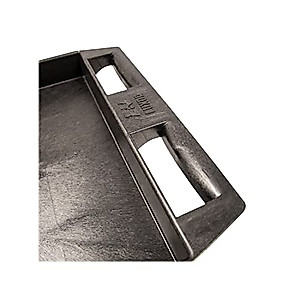 LUXOR SEC11-B 24" x 18" Plastic Utility Tub Cart - Two Shelf-Black