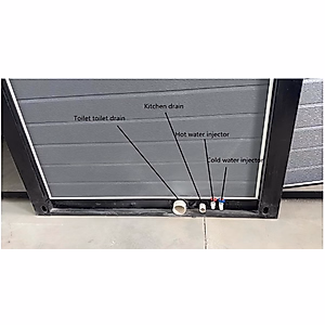 Generic Foldable Home, 40ftx20ft Prefab Tiny Home, White, Mobile House with Bathroom & Kitchen, Galvanized Frame, Waterproof, Modern Style