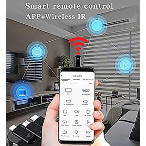 R09 Mini Smartphone IR Remote Controller Adapter for iOS Smart Phone Mini Infrared Universal Control All in One Air Conditioner/TV/DVD/STB (Black-Lightning)