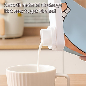 PLGEBR Food Bag Sealing Clip with Pour Spout,Food Storage Sealing Clips with Pour Spouts,Food Bag Spout Clip,Kitchen Food Bag Clips,Plastic Cap Food Clips,Suitable for Small Particle Food,Liquid