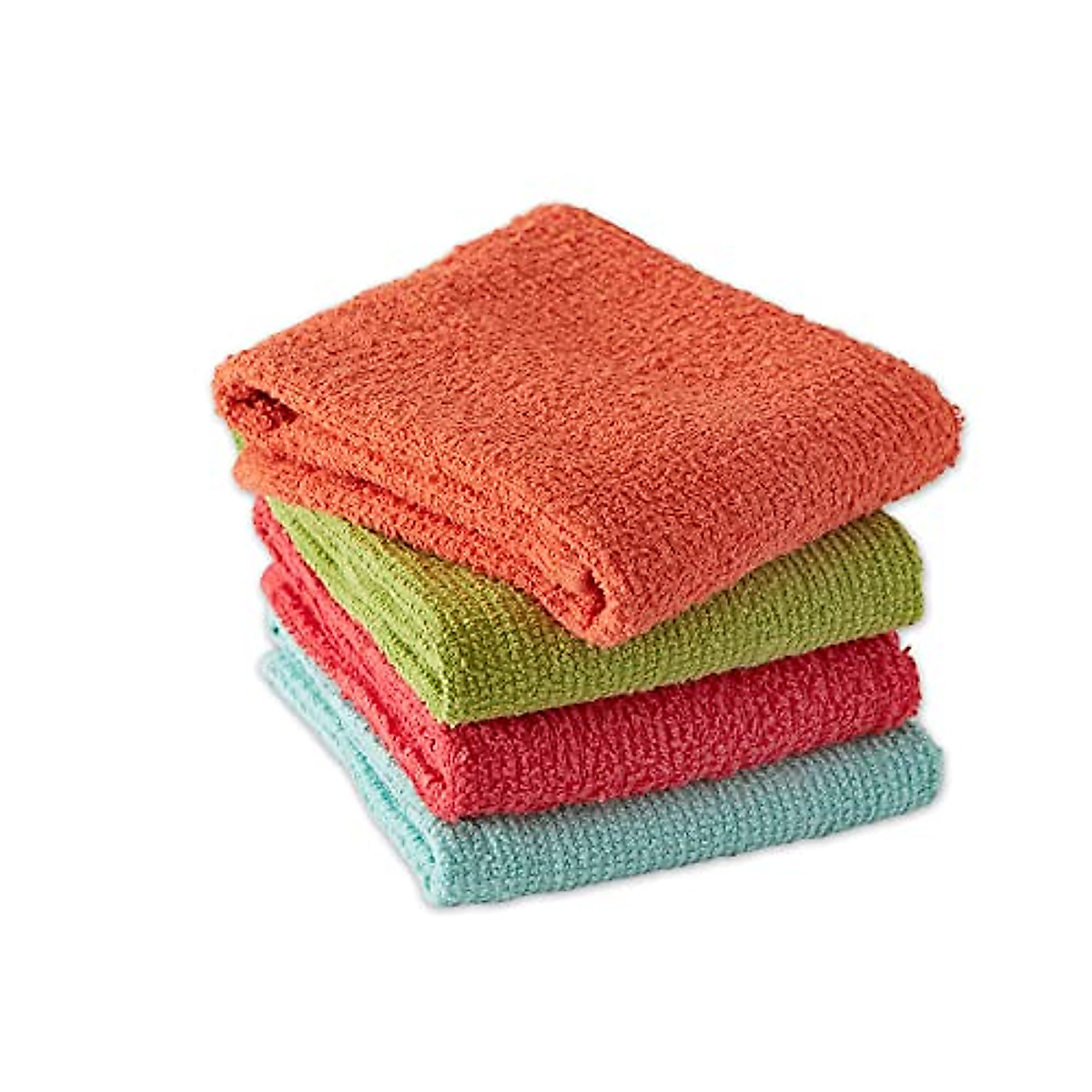 DII Basic Barmop Collection Multi-Purpose Cleaning, Dishtowel Set, Bright, 4 Piece