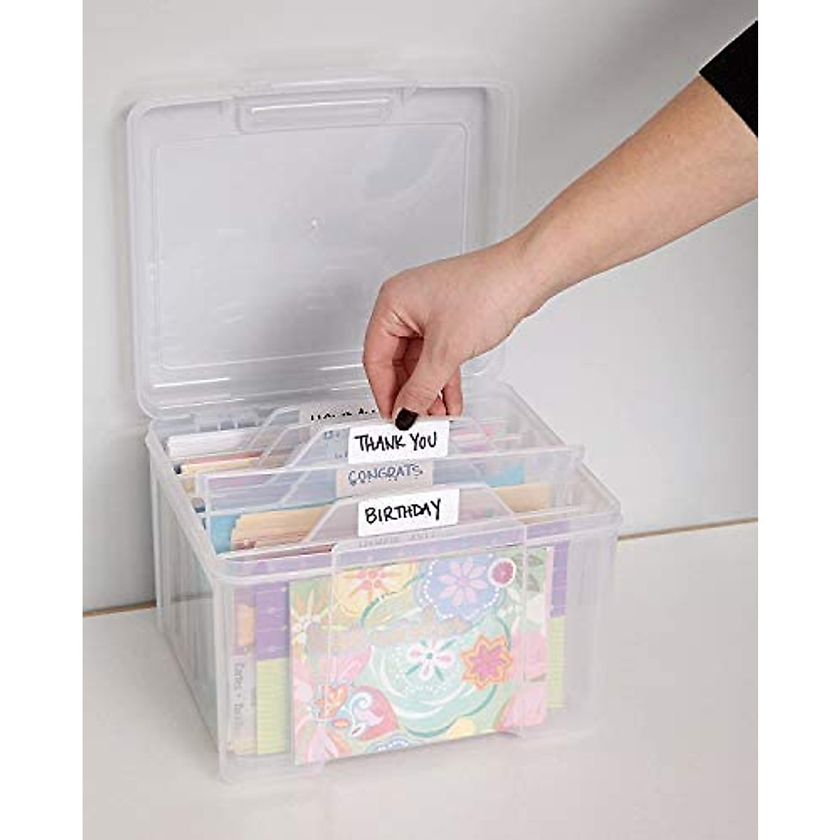 Greeting Card Organizer with Dividers
