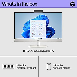 HP 27 inch All-in-One Desktop PC, FHD Display, 13th Gen Intel Core i5-1335U, 16 GB RAM, 512 GB SSD, Intel UHD Graphics, Windows 11 Home, 27-cr0070 (2023)