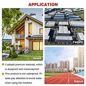 Saladulce Industrial Siren Alarm 110 Volt Siren with Light 115dB Sound and Light Alarm IP54