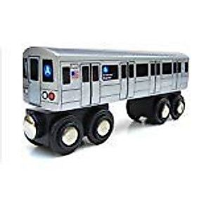 Munipals MP01-110A Wooden Subway Train New York City MTA NYC-A 8th Avenue Express