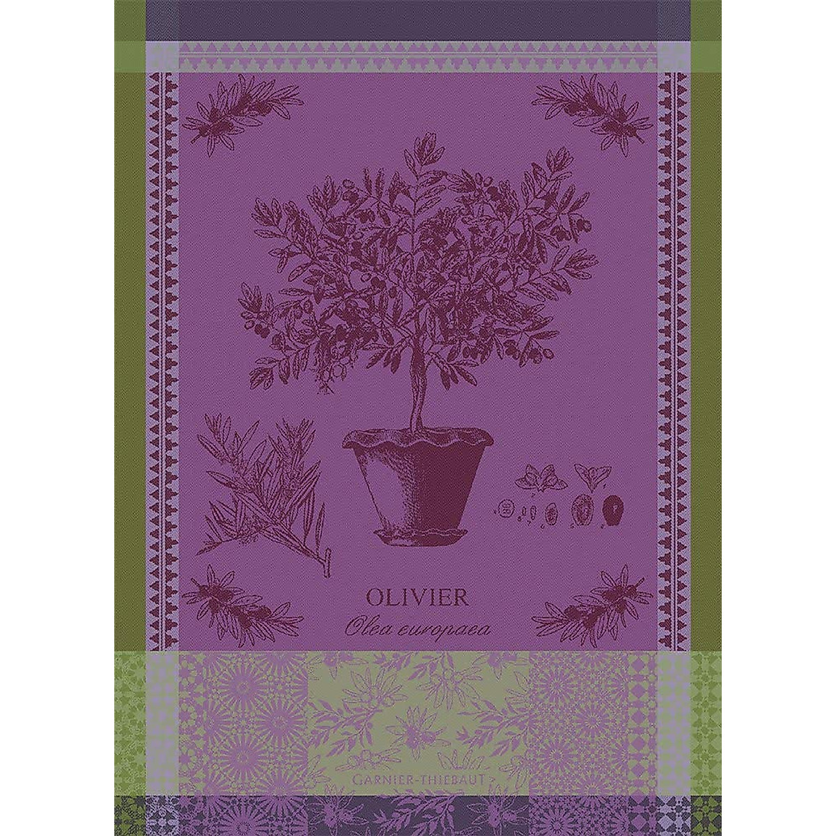 Garnier Thiebaut Rose Laurier En Pot Kitchen Towel, 22"x30"