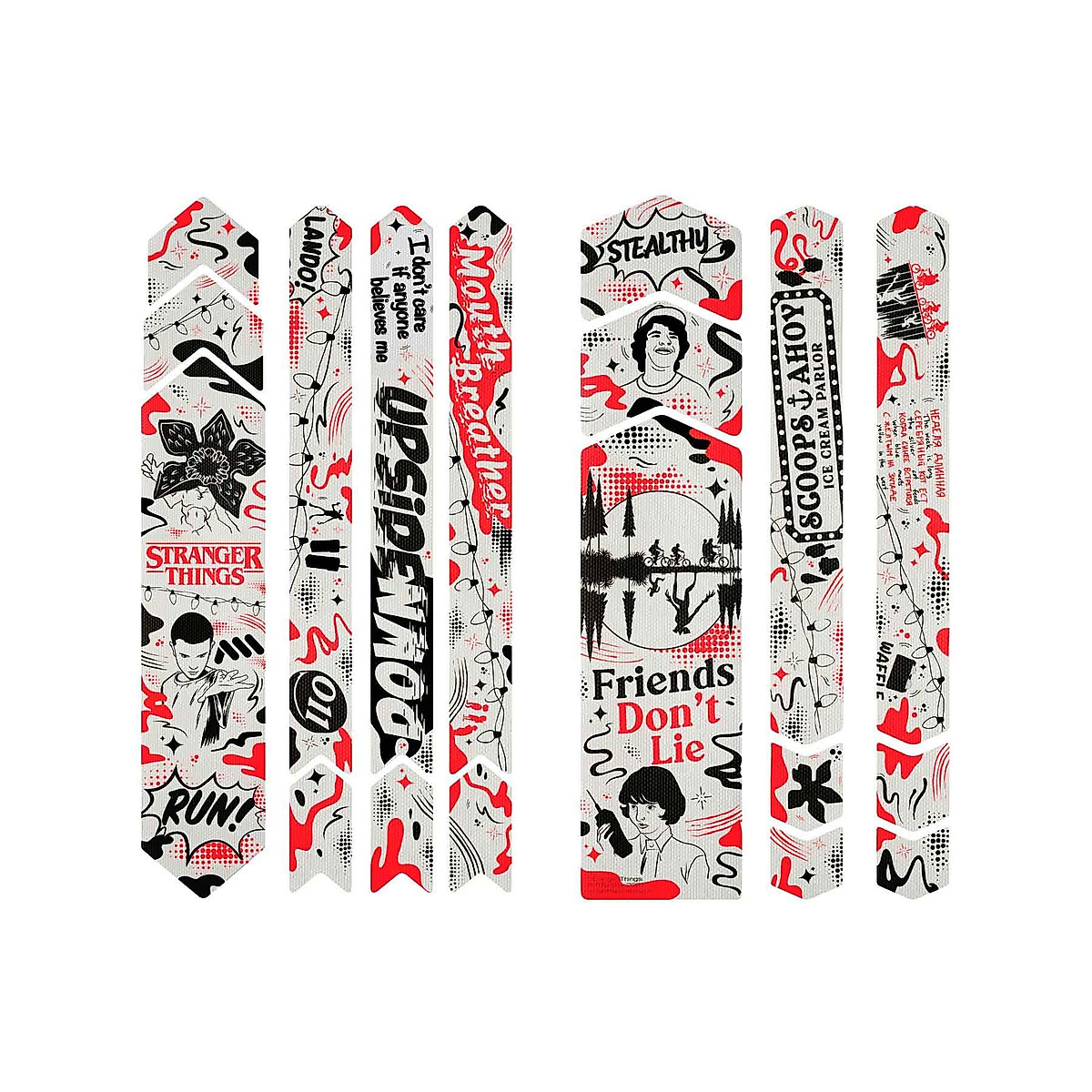 All Mountain Style MTB Bike Frame Protector | Honeycomb 380 Microns PVC | Universal Clear Guard for Downhill & Enduro | 18-Piece Set