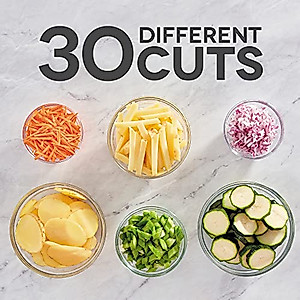 DASH Safe Slice® Mandoline Slicer, Julienne + Dicer for Vegetables, Meal Prep & More with 30+ Presets & Thickness Adjuster - Aqua