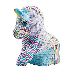 Melissa & Doug Decoupage Made Easy Unicorn Paper Mache Craft Kit with Stickers
