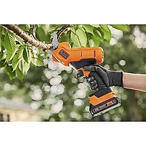 BLACK+DECKER 20V MAX* Cordless Pruner Kit, Power Pruning Shears, Battery and Charger Included (BCPR320C1)