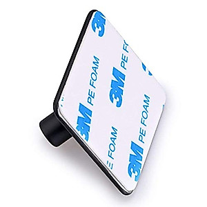 Celbon 4PC Self Adhesive Bath Towel Hook Black Sticky Stainless Steel Robe Hooks Heavy Duty Door Hooks for Bathrooms,Kitchen,Lavatory Closet (Square, 2PC)