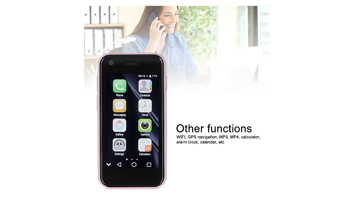 Small Cell Phone, 4 Core Dual Cards Dual Standby 2MP Front and 5MP Rear ...