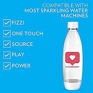 SodaStream 1L Bottle + 0.5L Twin Pack - Mother's Day Limited Edition, Pink