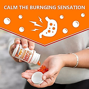 Orange Burps D-Limonene Supplement for Digestive Health, Heartburn, Acid Reflux, GERD | Orange Peel Extract | All-Natural Easy-to-Swallow Softgels | 1,000 mg per Serving - Made in USA