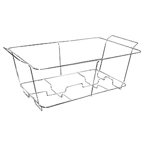 Party Essentials 2-Count Full Size Deluxe Chafing Racks, Chrome