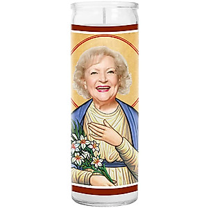Betty Celebrity Prayer Candle - Funny Saint Candle - 100% Handmade in USA - RIP Novelty Gift