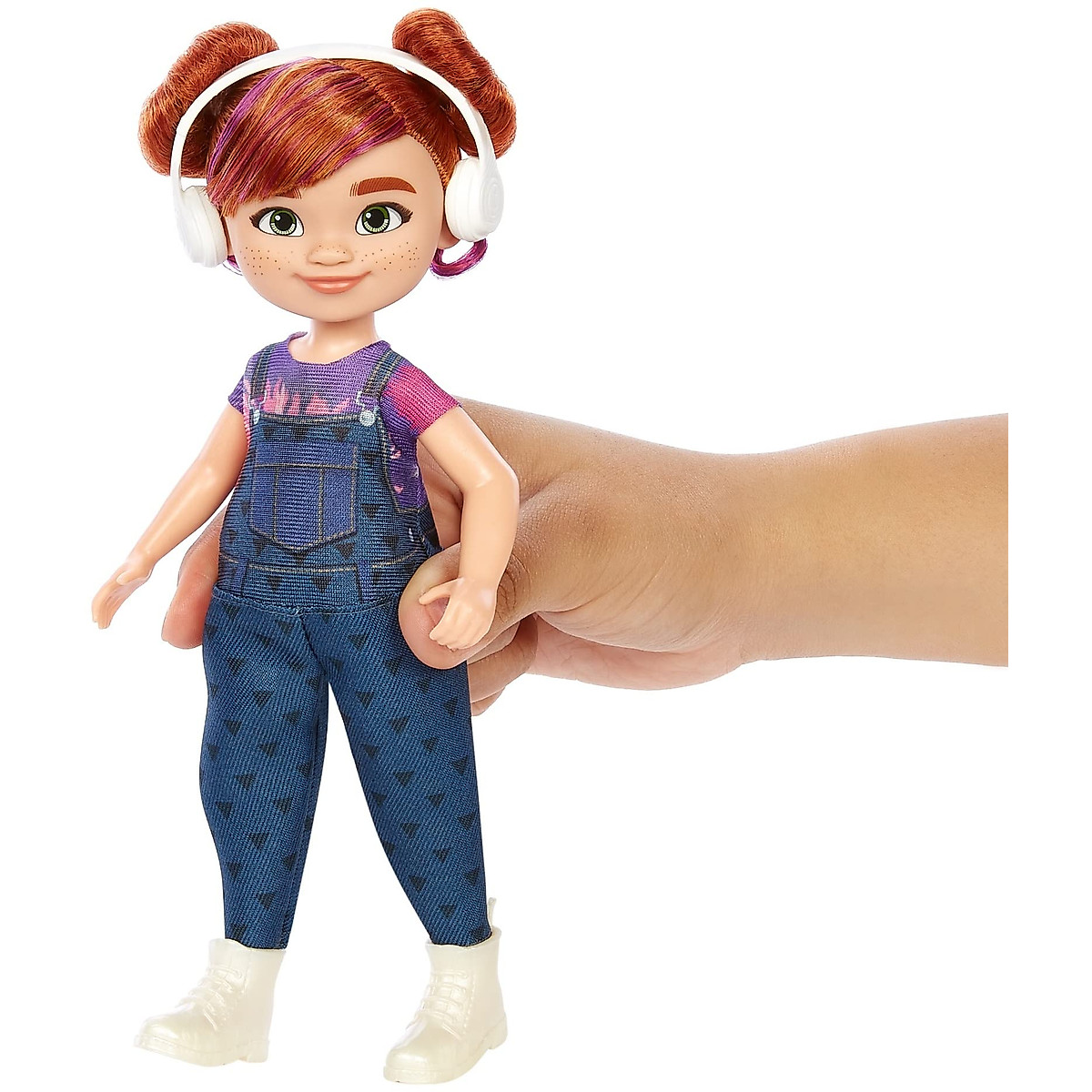 Mattel Karma’s World Switch Stein Doll with Headphones Accessory, Red Hair & Blue Eyes