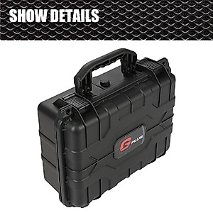 G-PLUS Graded Card Storage Box Compatible with BGS PSA SGC FGS Weatherproof Graded Sports Trading Cards(Large, Black)