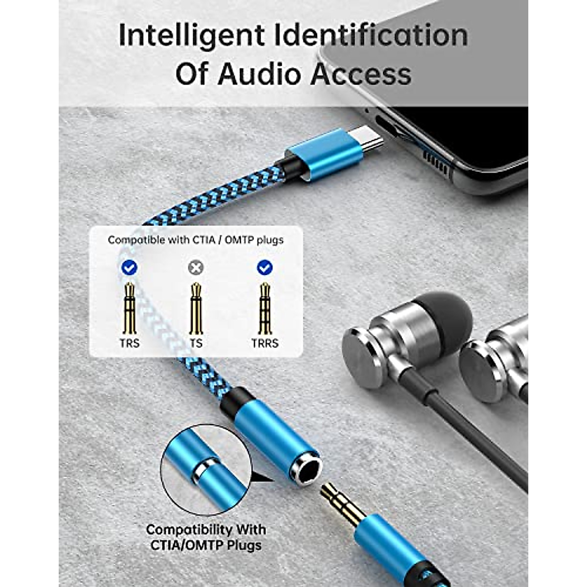 USB C to 3.5mm Audio Adapter, Male to Female Aux Cable for Samsung Galaxy S23 S22 Ultra S22+ S21 Plus S20 FE, Google Pixel 7 Pro 6 6a 5 5a 4 XL, iPhone 15 USBC Stereo Jack Headphone Dongle Adaptor